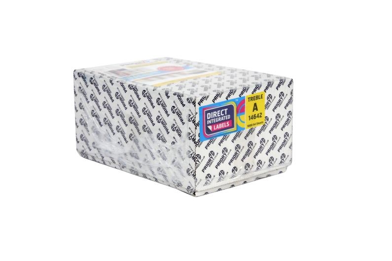 Treble Integrated Labels Style A - 1000 Sheets
