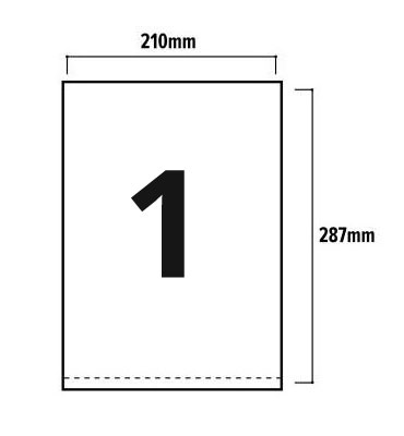 Printer Labels - 1 Per Sheet - 500 Sheet Packs - Priory Direct