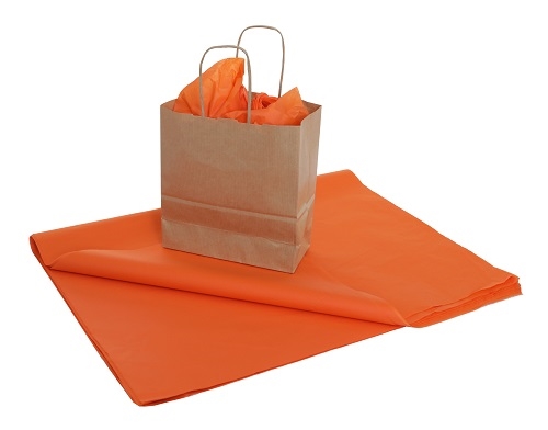 500 x 750mm Orange Tissue Paper | 480 Sheets, 6p Per Sheet
