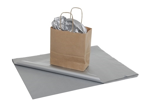 Silver Tissue Paper - 500 x 750mm - 5pm Same Day Despatch