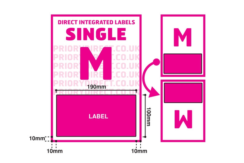 Plastic Free Single Style M Integrated Labels