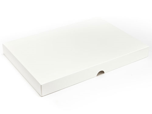 Biodegradable White Gift Box Lids | 312 x 217 x 32mm
