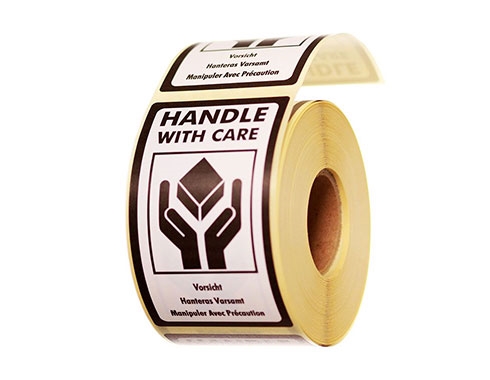 Handle With Care Labels - 70mm x 120mm | Priory Direct