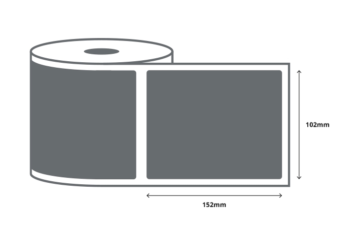 152 x 102mm (6 x 4) Zebra Labels - Single Roll | Priory Direct