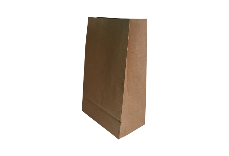 Brown Block Bottom Paper Bags - 250 x 140 x 300mm