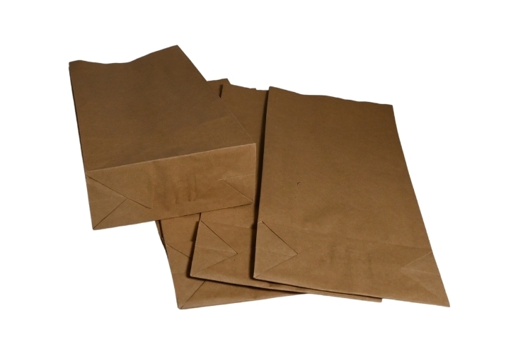 Brown Block Bottom Paper Bags - 250 x 140 x 300mm