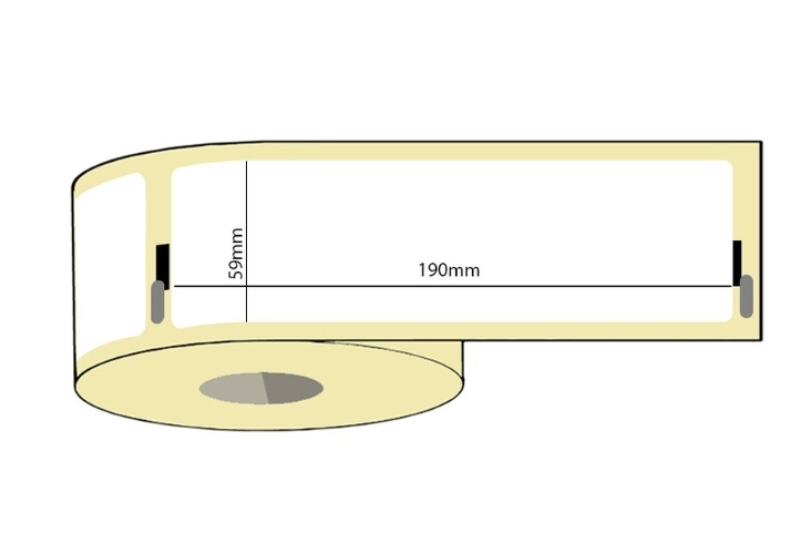 59 x 190mm Dymo Compatible Labels | Priory Direct