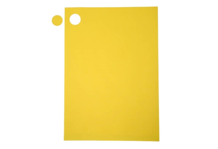 Printer Labels - 70 Per Sheet - Yellow - Round Labels - 25mm Diameter