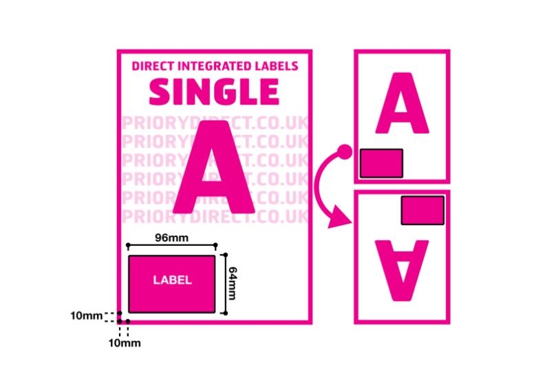 Single Integrated Labels Style A - 1000 Sheets - Bulk Savings
