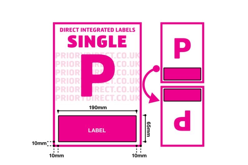 Single Integrated Labels Style P - 1000 Sheets - Europes #1