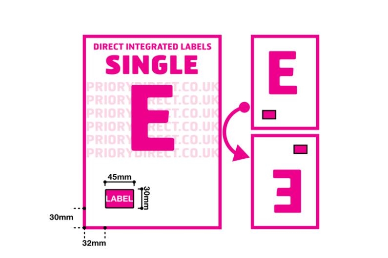 Single Integrated Labels Style E - 1000 Sheets - Bulk Savings