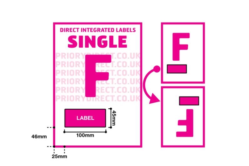 Single Integrated Labels Style F - 1000 Sheets - Bulk Savings