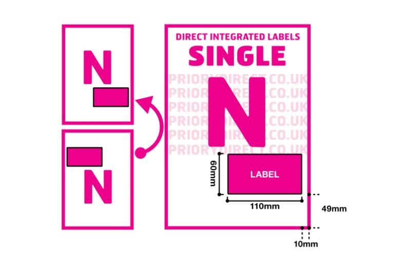 Single Integrated Labels Style N - 1000 Sheets | Europes #1