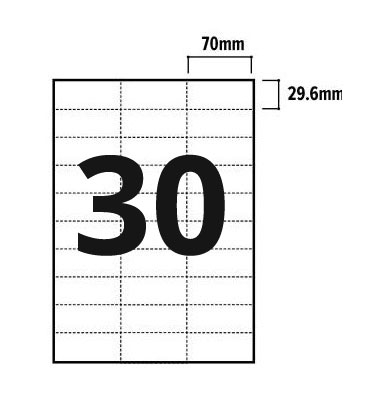 30 Labels Per Sheet | Printer Labels From Priory Direct