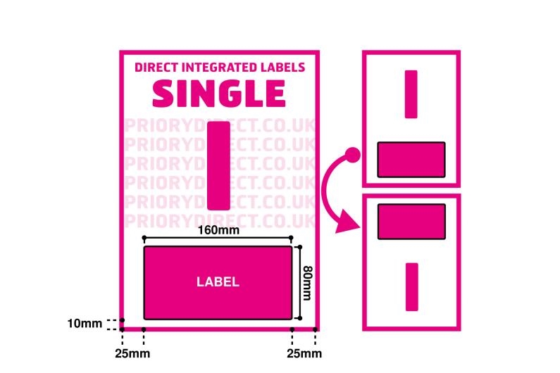 Single Integrated Label Style I - 100 Sheets | Priory Direct