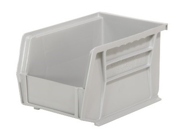 106 x 187 x 76mm Grey Plastic Storage Bin | Priory Direct