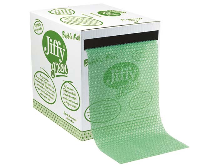 300mm x 50m Jiffy Green Bubble Wrap Dispenser Box| Priory Direct