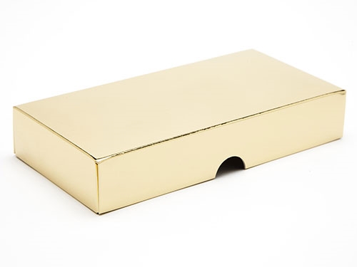 Recyclable Gold Gift Box Lids | 159 x 78 x 32mm