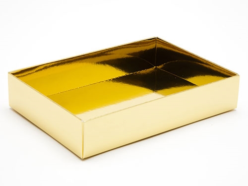 159 x 112 x 32mm Elegant Gold Gift Box Bases