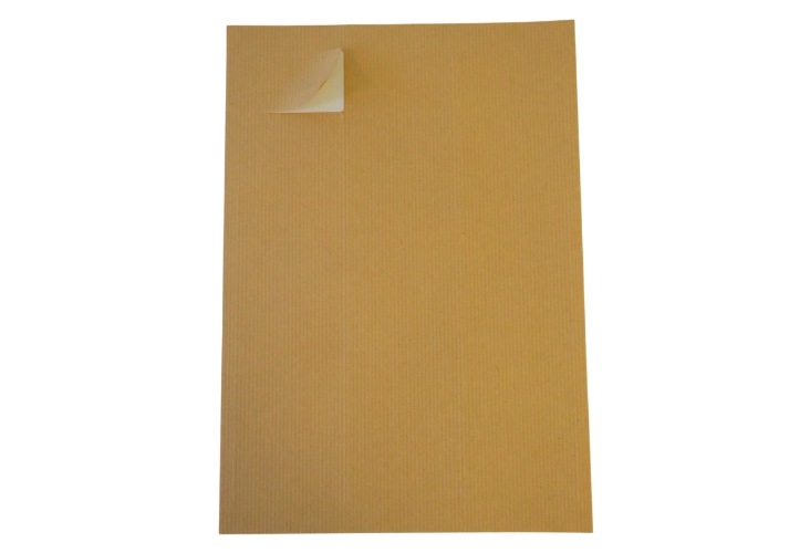 Kraft Printer Labels 21 Per Sheet Round Corners Priory Direct
