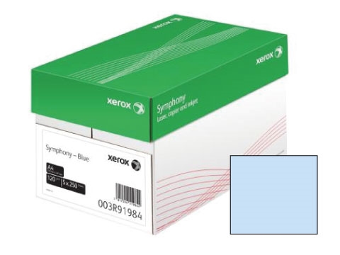 Xerox Symphony Pastel Blue Printer Paper 5 Ream Boxes